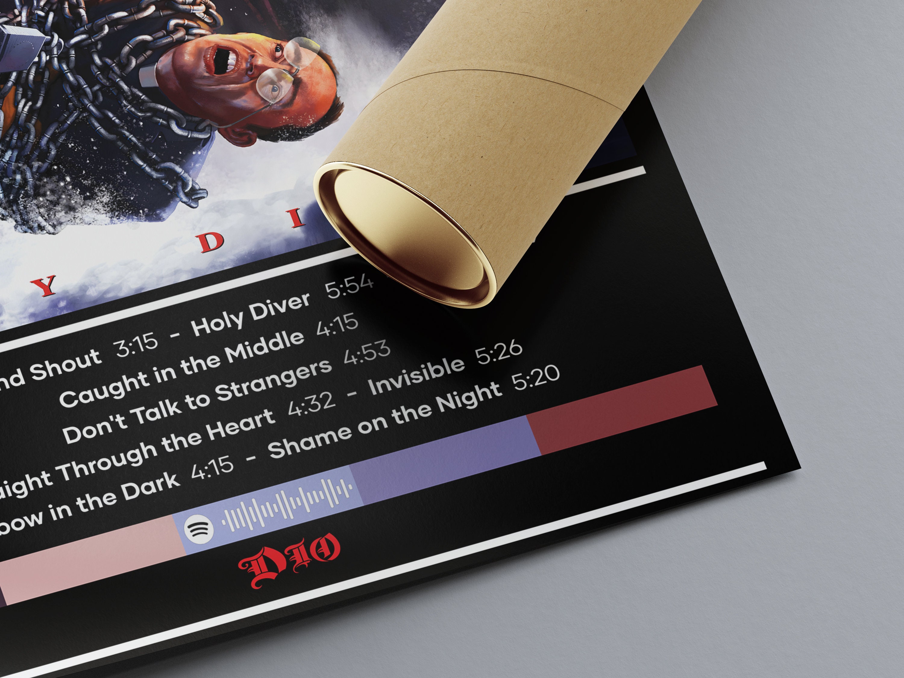 Dio Poster | Holy Diver Poster | Rock Music Poster | Album Cover Poster ...