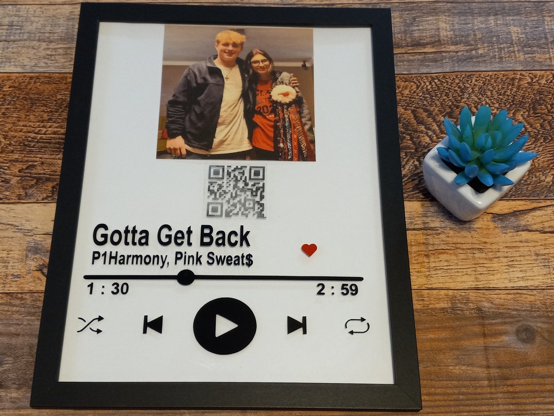 Music QR Code Frame Music Album Cover Fathers Day Gift | Etsy