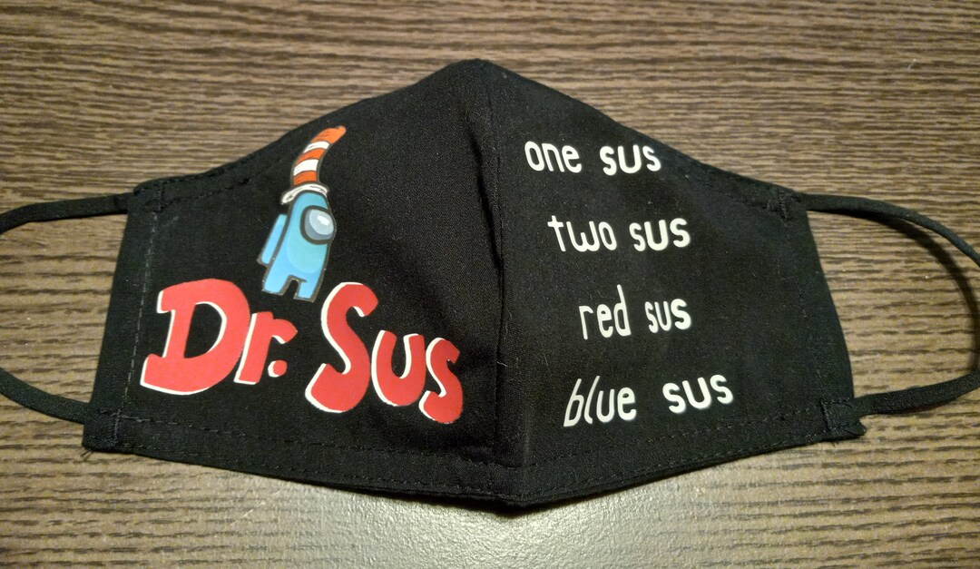 Among US Fabric Face Mask - Multiple Colors - Dr. SUS Edition - Etsy