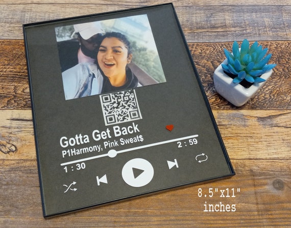 Music QR Code Frame Music Album Cover Fathers Day Gift | Etsy