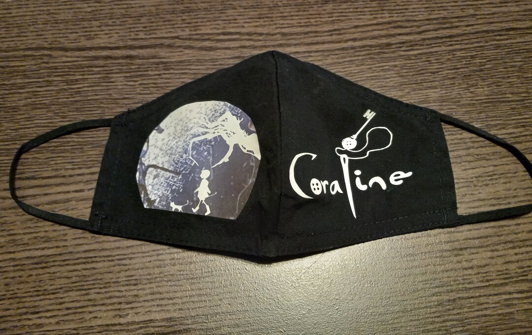 Coraline Fabric Face Mask - Multiple Colors - Etsy
