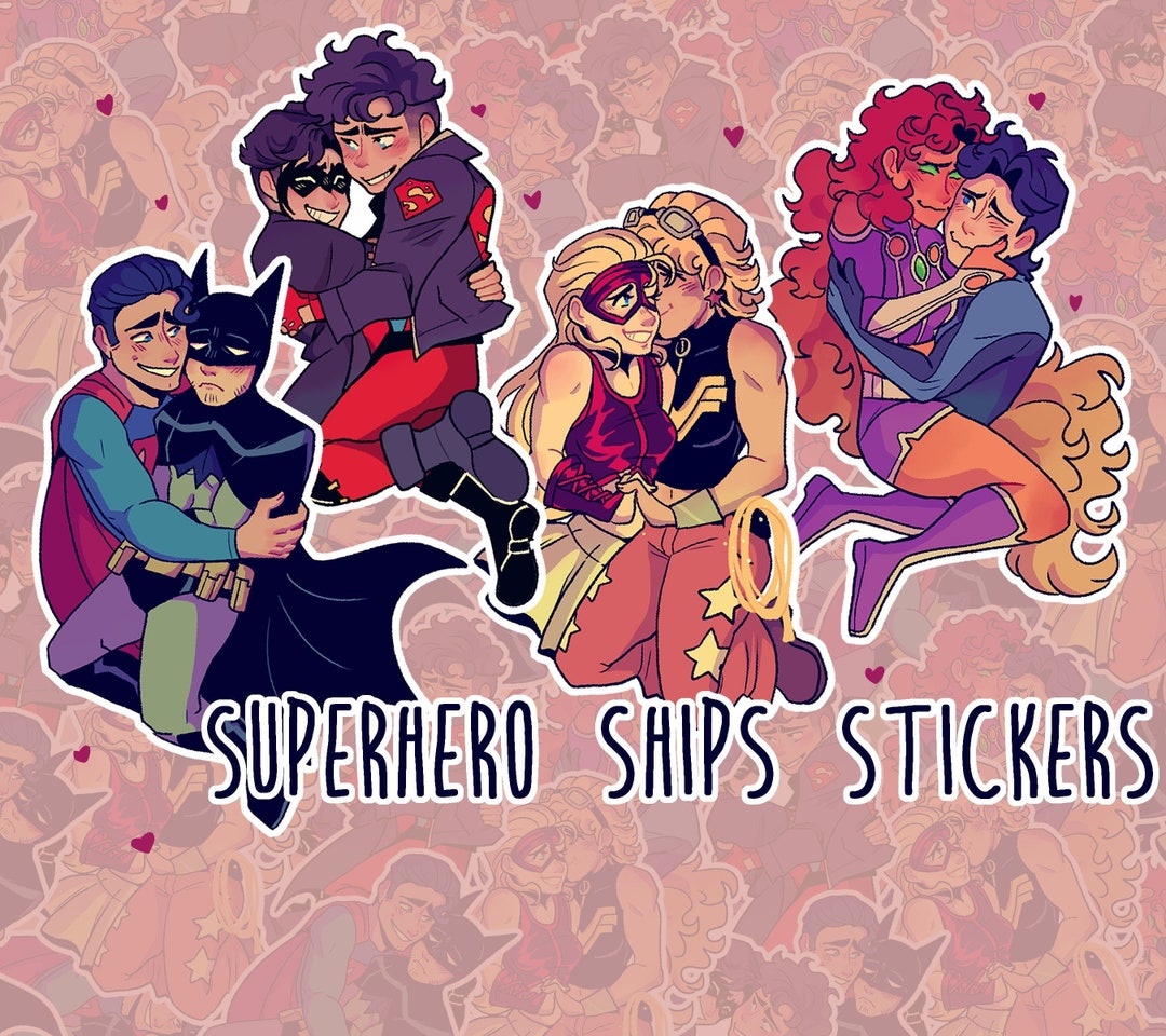 Superhero Ships Vinyl Stickers set 1 - Etsy