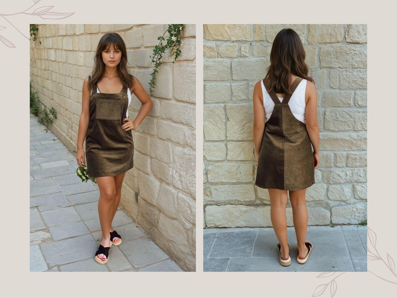 Overall Dress Pattern, Pinafore Dress Pattern, Digital PDF Sewing ...