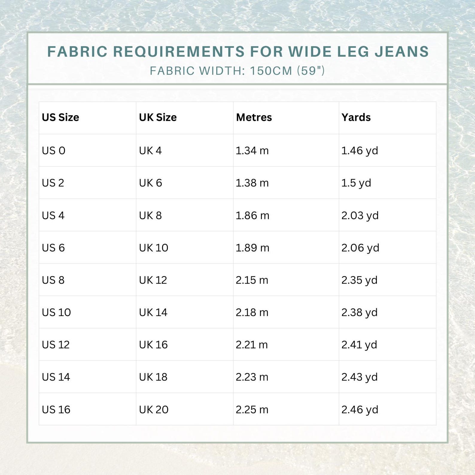 Wide Leg Pants PDF Pattern - Jeans Pattern, Digital Pdf Sewing Pattern ...