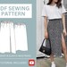 Pants Sewing Pattern PDF, Easy Sewing Pattern for Women's Linen Pants ...