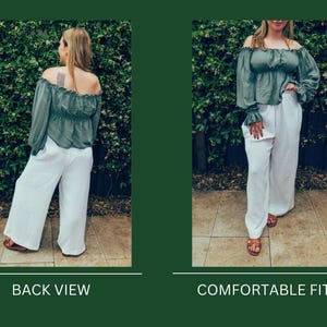 Pants Sewing Pattern PDF, Easy Sewing Pattern for Women's Linen Pants ...