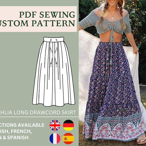 Gypsy Maxi Skirt - Etsy
