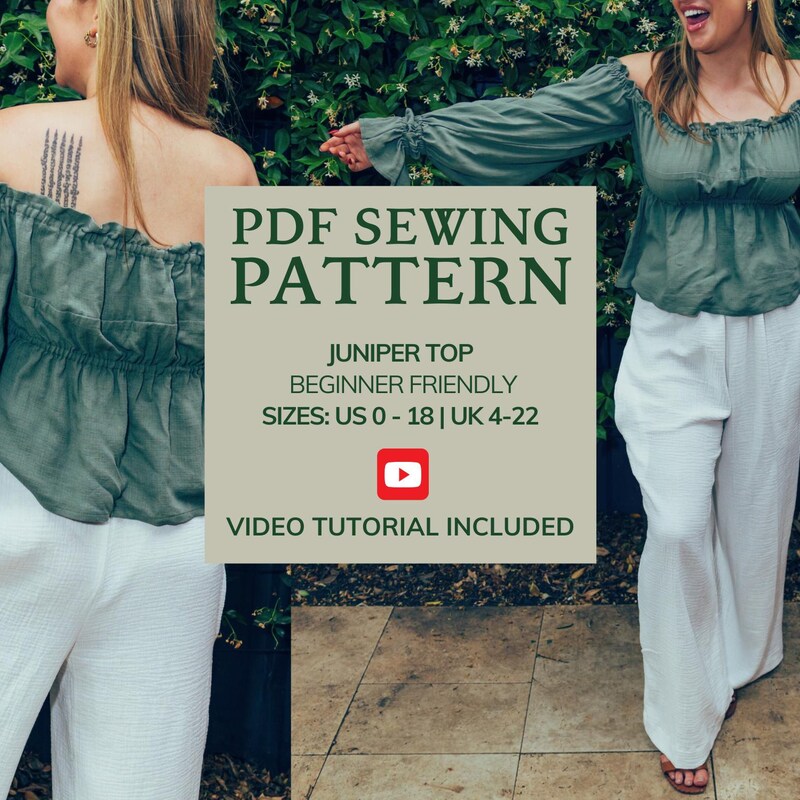 Peasant Blouse Pattern - Etsy