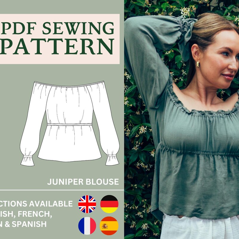 Peasant Blouse Pattern - Etsy