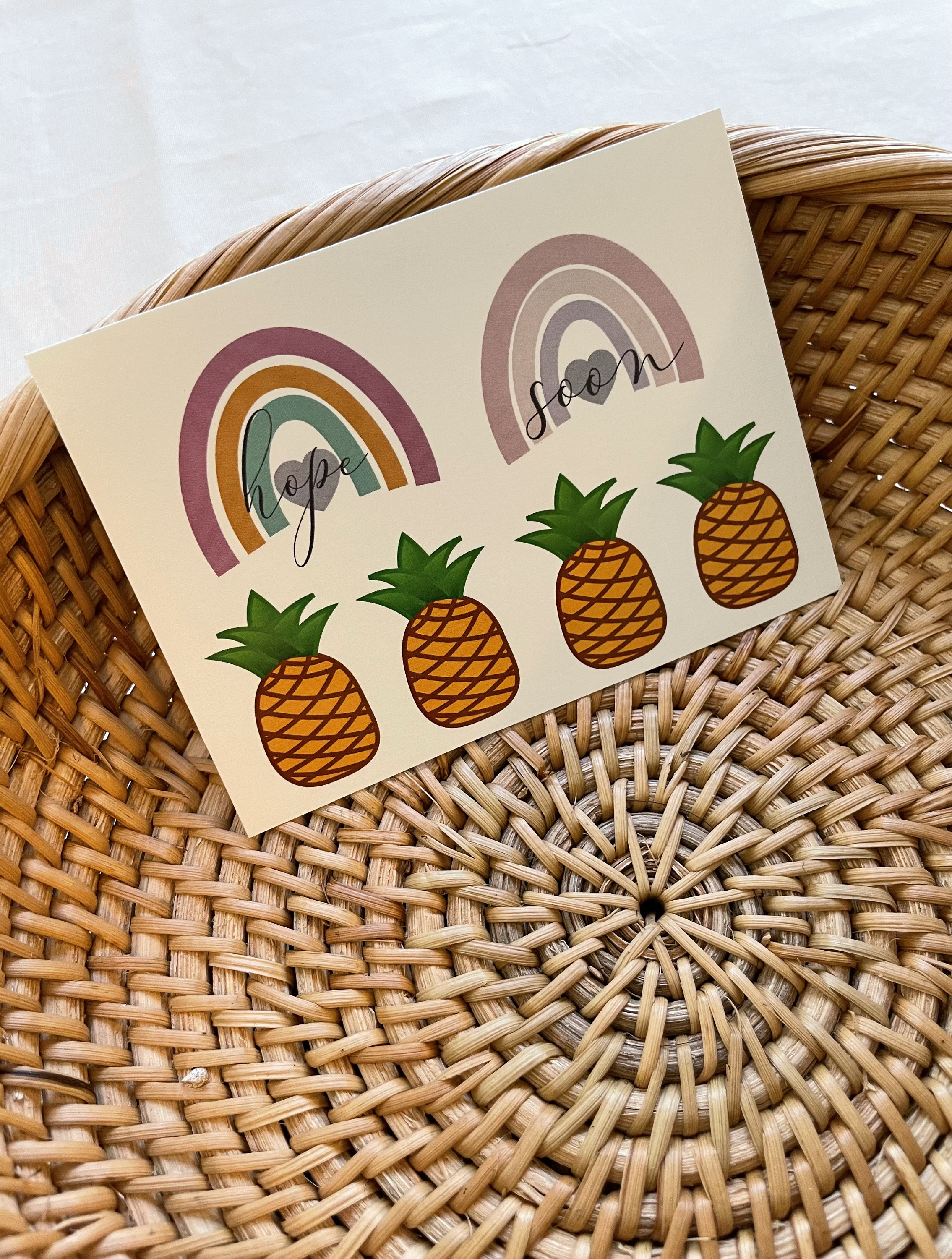 Pineapples and Rainbows Mini Tattoo Sheet (set of 6), Lucky Charm, IVF ...
