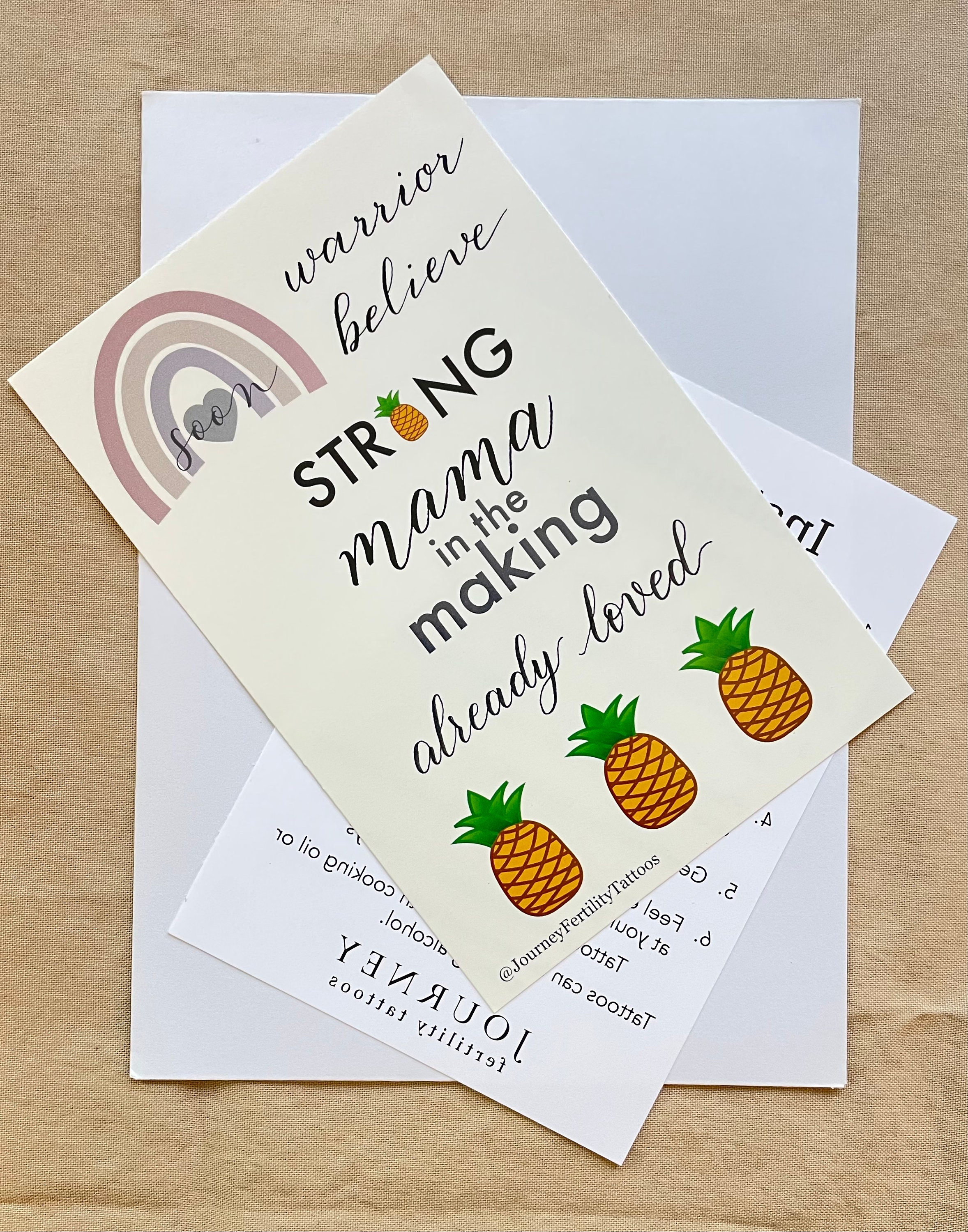 Mama in the Making Temporary Tattoo Sheet: Fertility Gift - Etsy