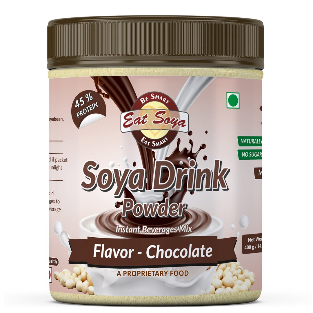 Soya Drink Powder Chocolate Flavor, Natural, Vegan, Sugar Free ...