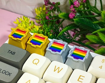 Rainbow Keycap - Etsy