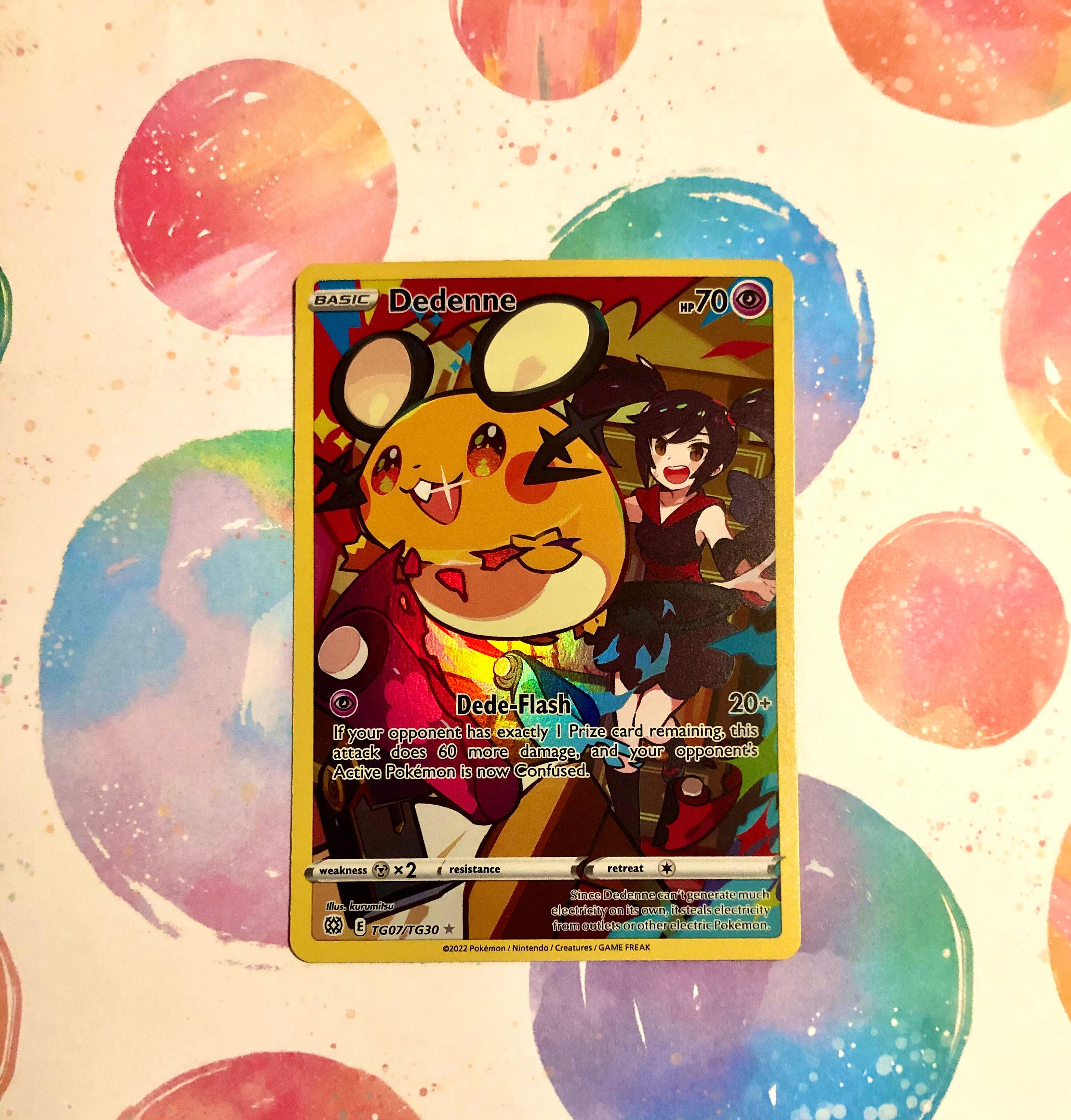 Dedenne Full Art Rare Pokemon Card Brilliant Stars Real Authentic - Etsy