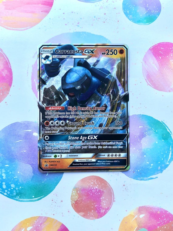 Pokemon Card Carracosta GX Promo Real Authentic - Etsy