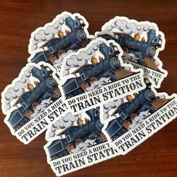 Train Station Sticker - Etsy