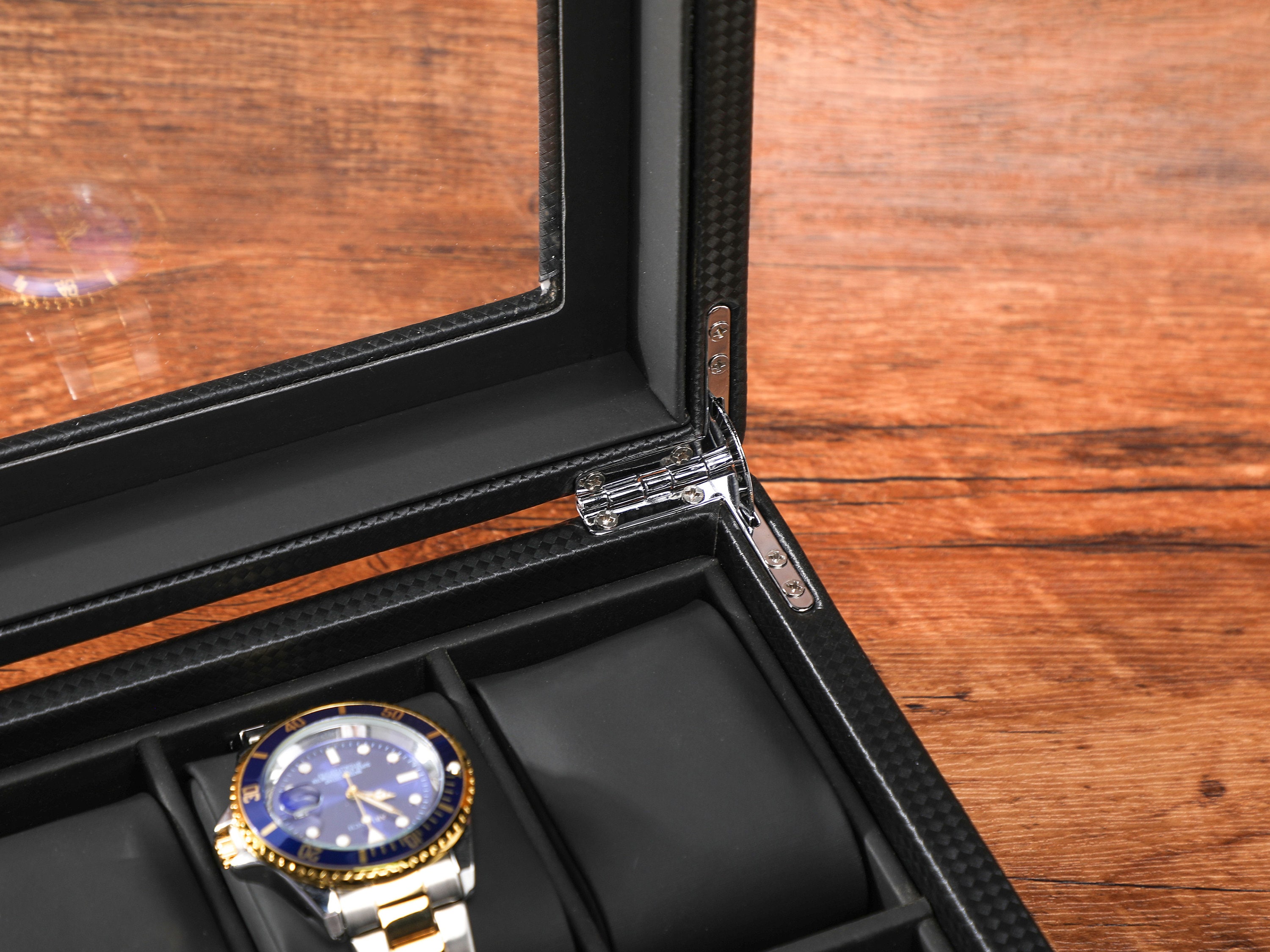 Custom Watch Organizer Custom Text Watch Organizer Black - Etsy UK