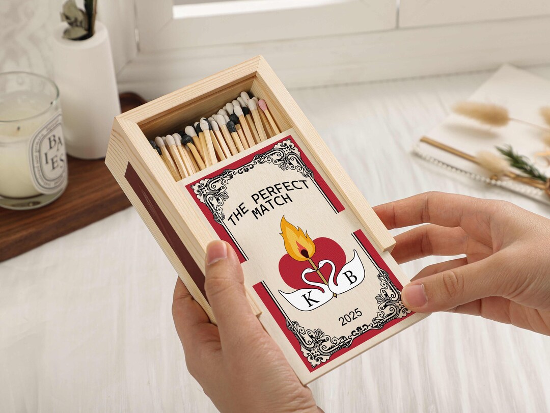 Personalized Couples Large Matchbox,gifts for Couple,custom Wood ...