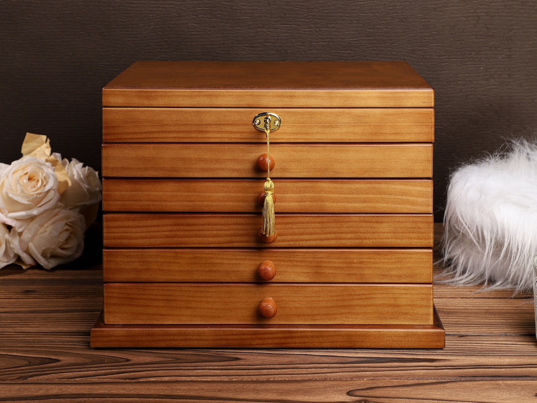 Retro Box, Large Jewelry Box, Gift for Women Her, Custom Jewelry Box ...