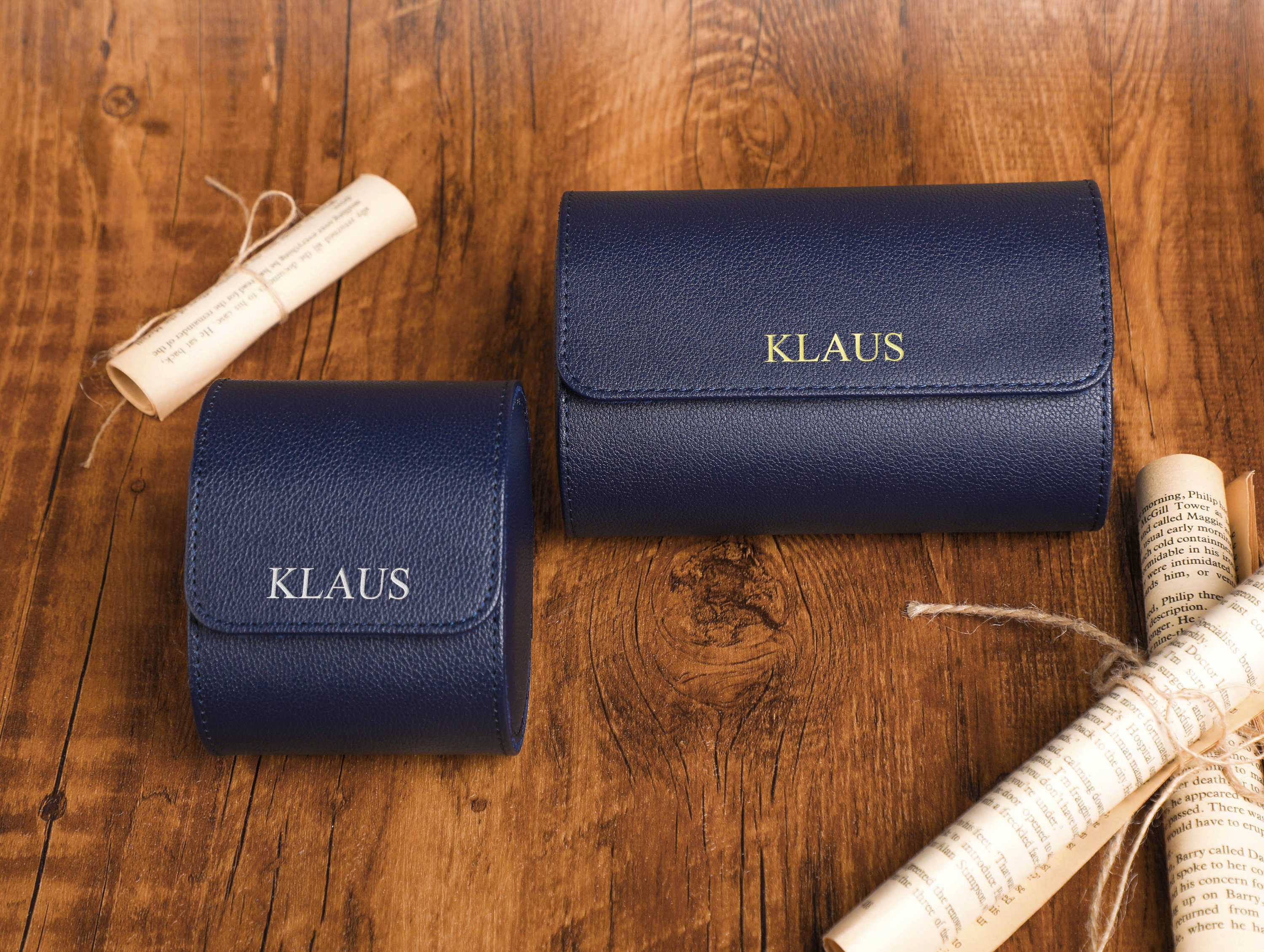 Custom Luxury Leather Watch Case Roll for 3 Watches Portable - Etsy