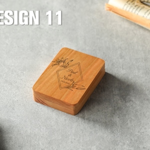Thin Ring Box, Rotating Engagement Ring Box, Personalized Ring Box ...