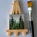 Forest Miniature Painting on Tiny Canvas, Mini Canvas Forest, Small ...