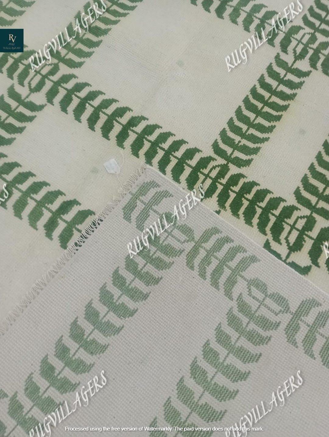Sage Green and Beige Rug 8x10/9x12/10x14 Hand Knotted Oushak Rugs For ...