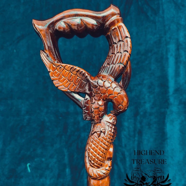 Hand Carved Cane - Etsy