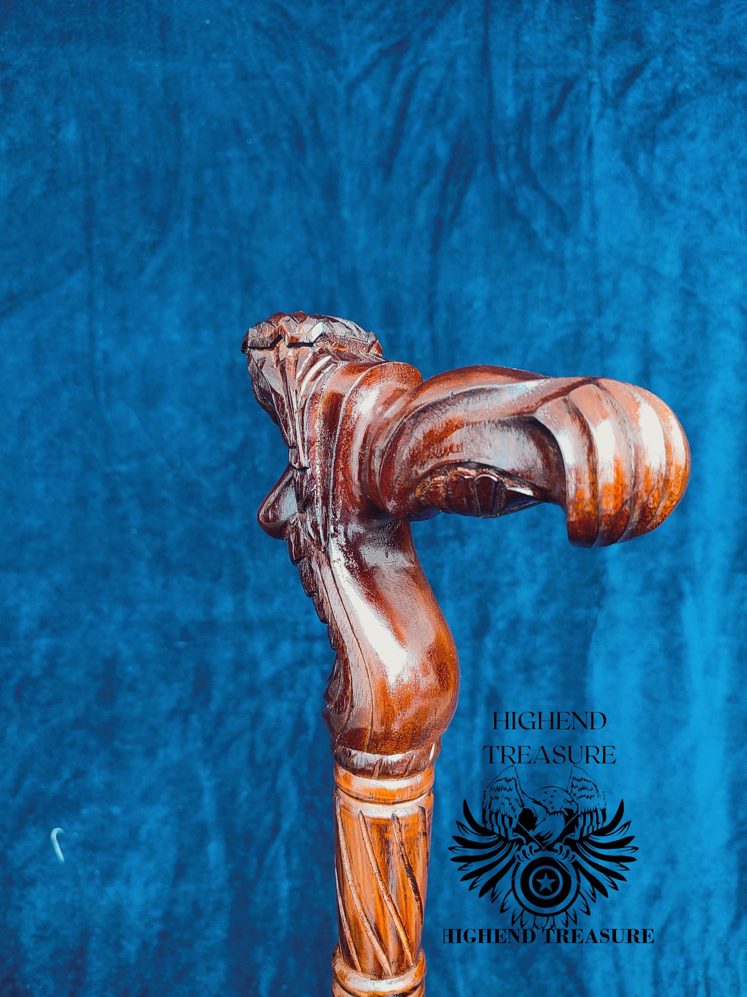 Finest Mermaid Queen Cane Handmade With Love Comfortable Handle Hand ...