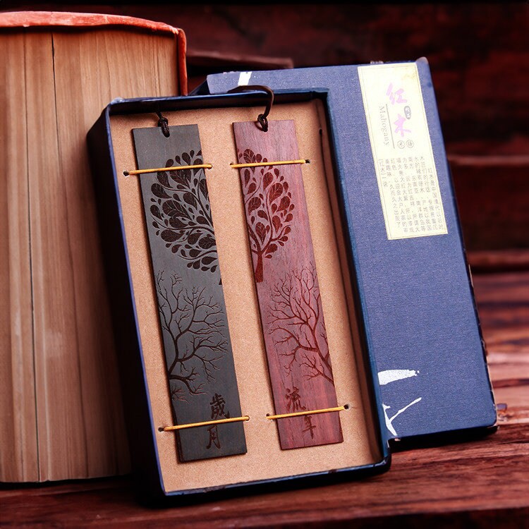 Rustic Bookmarks Wooden Japan Design Slim High Quality Ancient - Etsy