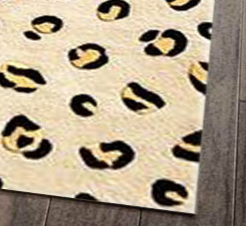 8x10 Leopard Hand Tufted Rug, Tufted Woolen Rug, 9x12 Leopard Area Rug ...