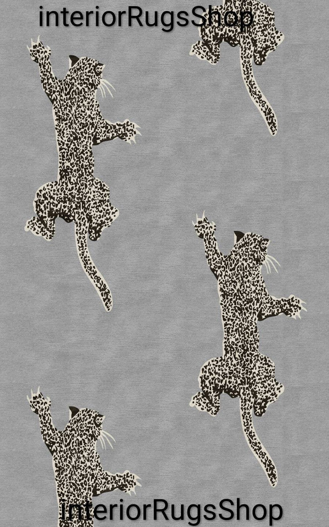 LEOPARD DESIGN RUG Animal Print Rug, Leopard Hand Tufted, Modern Design ...