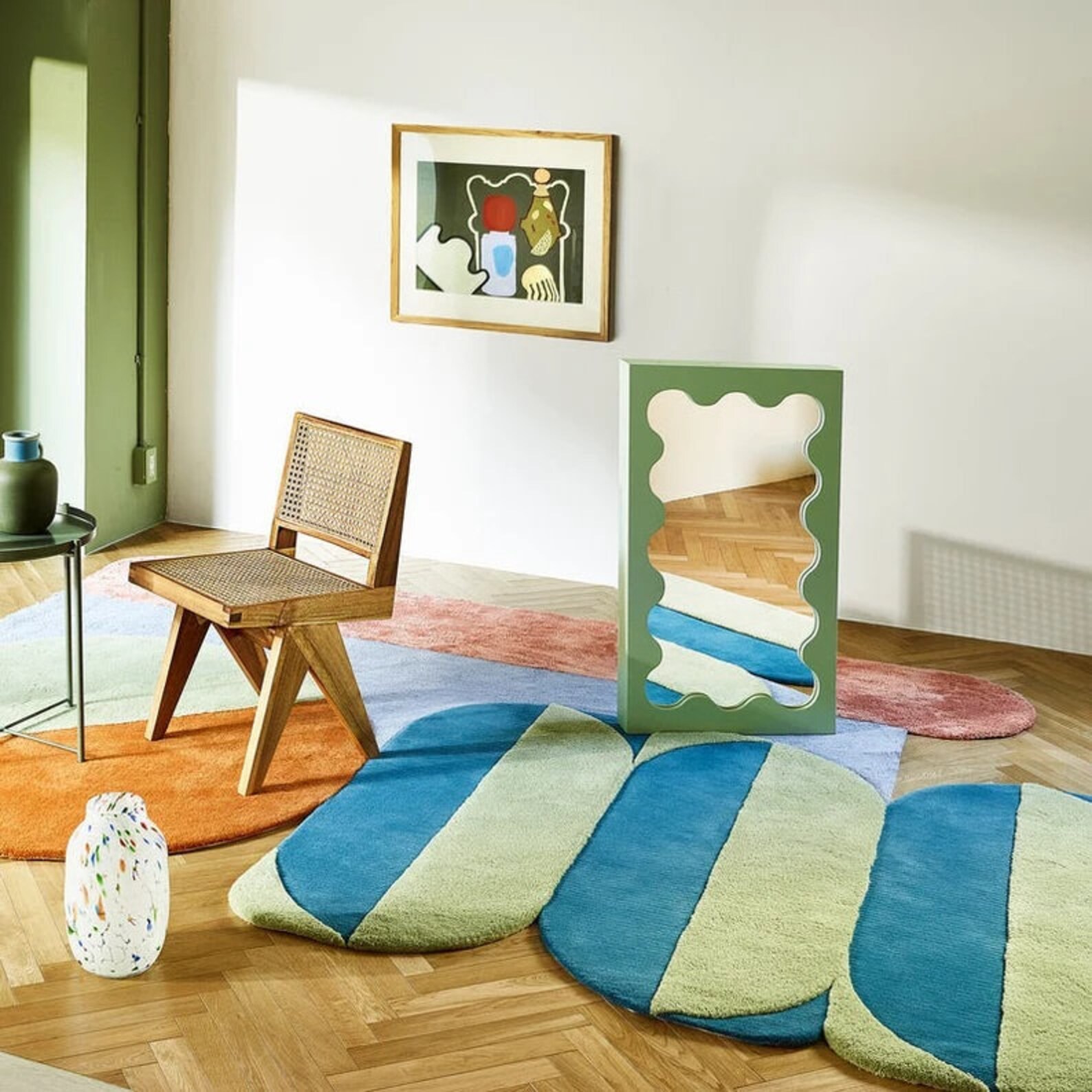 Oval Rug Mid Century Rug Colorful 5x8 Large Oval Rug Rug for Bedroom ...