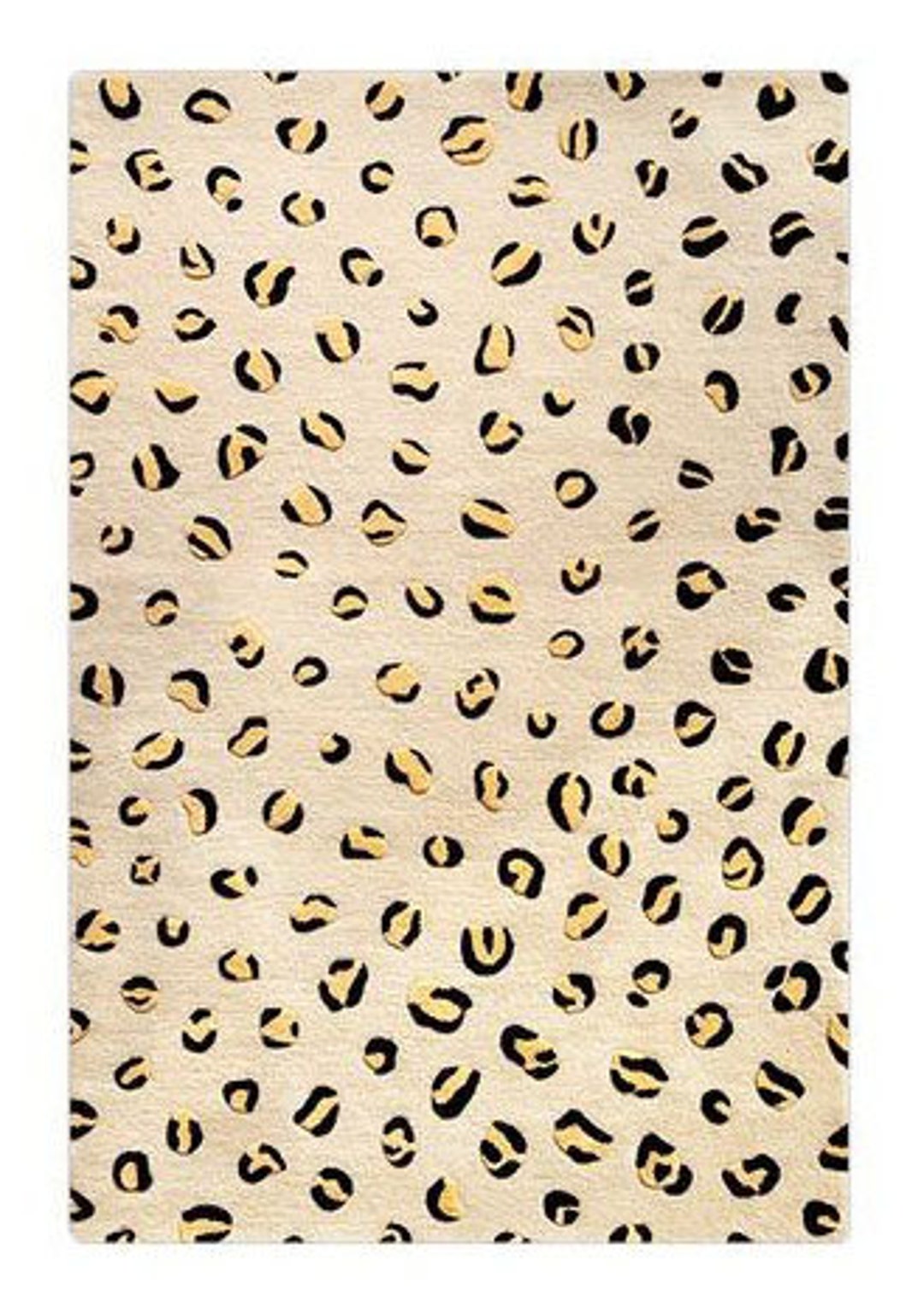 8x10 Leopard Hand Tufted Rug, Tufted Woolen Rug, 9x12 Leopard Area Rug ...