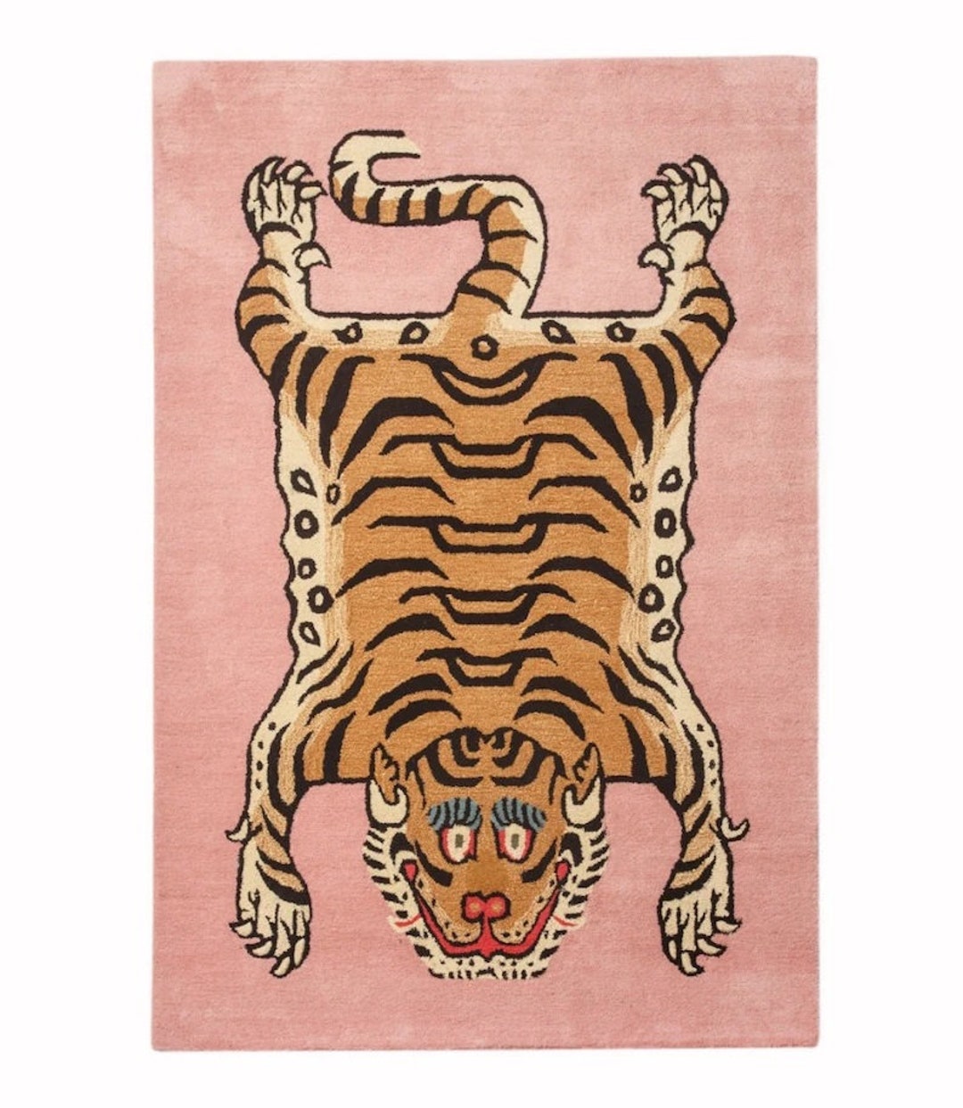 HAND TUFTED CARPET Tibetan Tiger Wool Carpets Lion Skin - Etsy