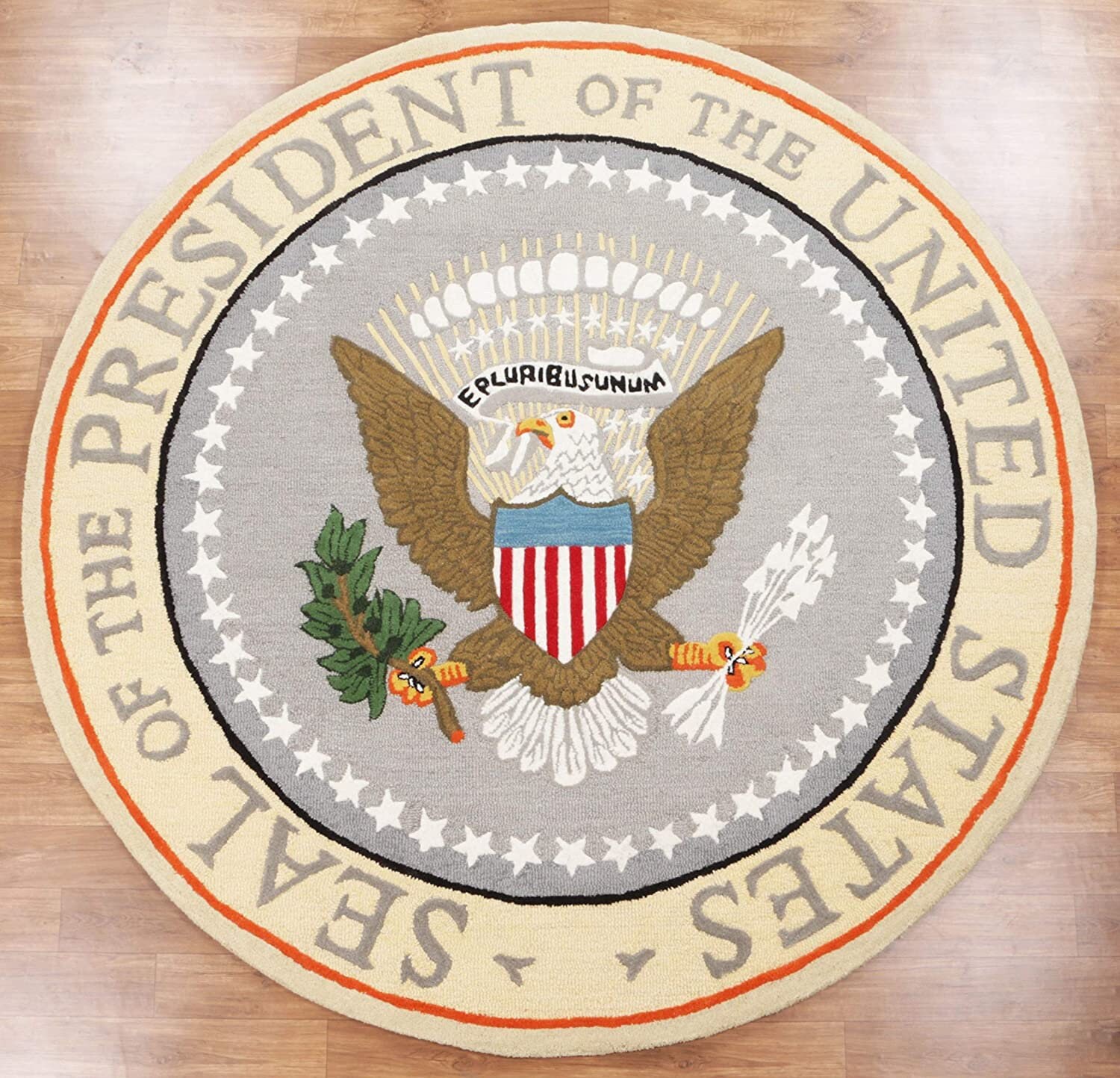 US Logo Seal of President Flag 6'x6' Eagle Pluribus President Hand ...