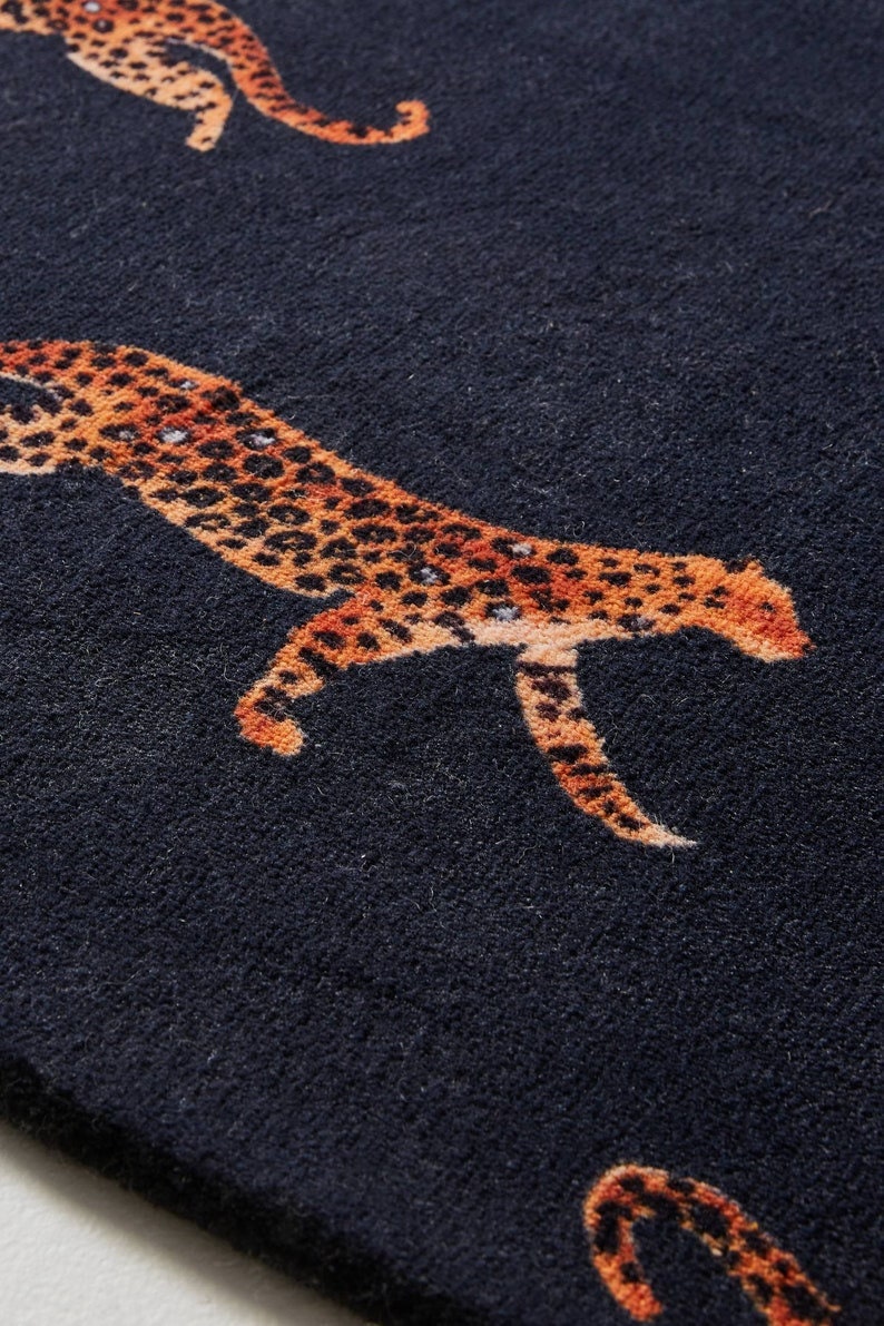 Leopard Area Rug Animal Print Rug Green Area Rug Carpet - Etsy