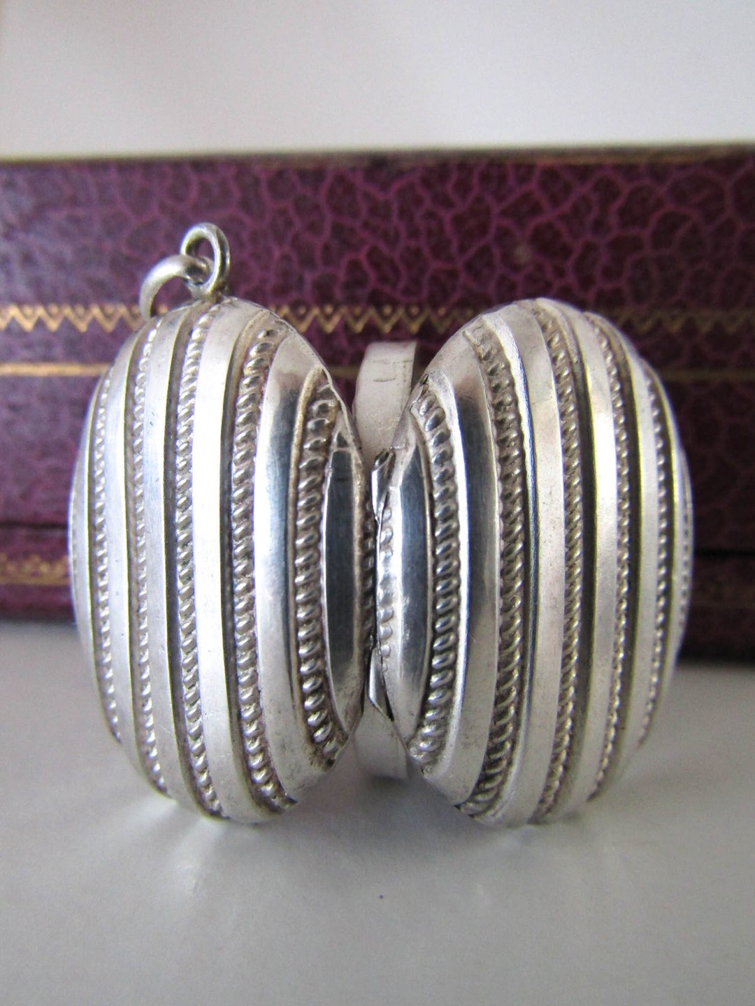 Victorian Silver Photo Locket, French Mourning Locket C. 1870 - Etsy