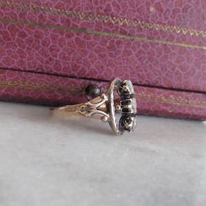 Antique Georgian Three Stone Rose Cut Diamond Ring C. 1830 - Etsy