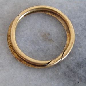 1860 French Gimmel Ring, Gimmal Engagement Band, Antique Joint Ring ...