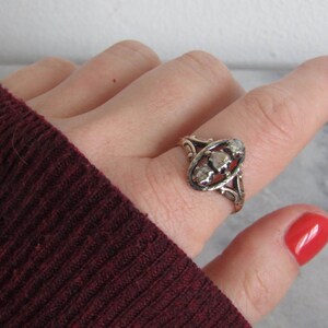 Antique Georgian Three Stone Rose Cut Diamond Ring C. 1830 - Etsy