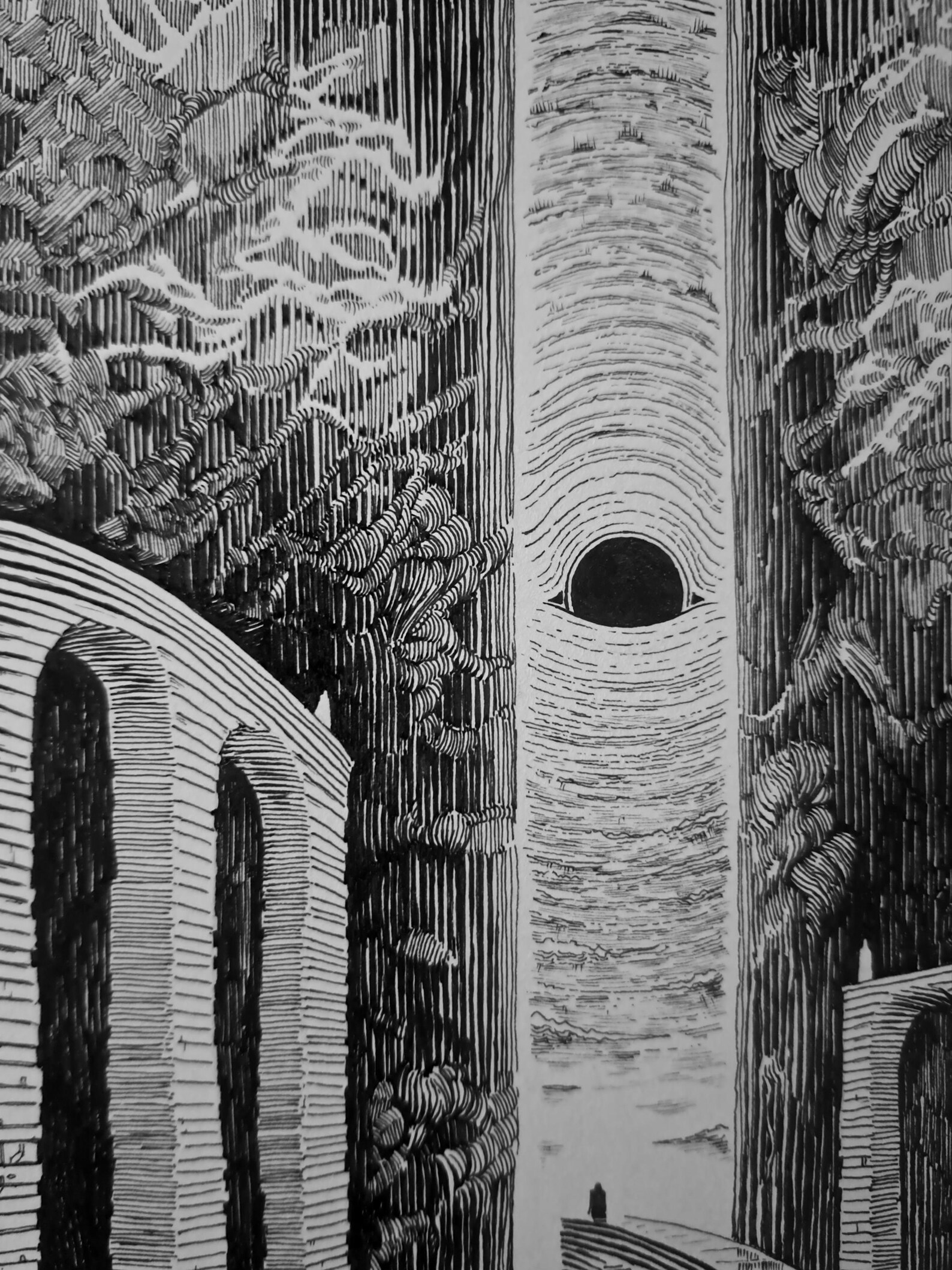 Inner Eye - Psychological Cosmic Horror Art Print, Surreal Sci-fi ...