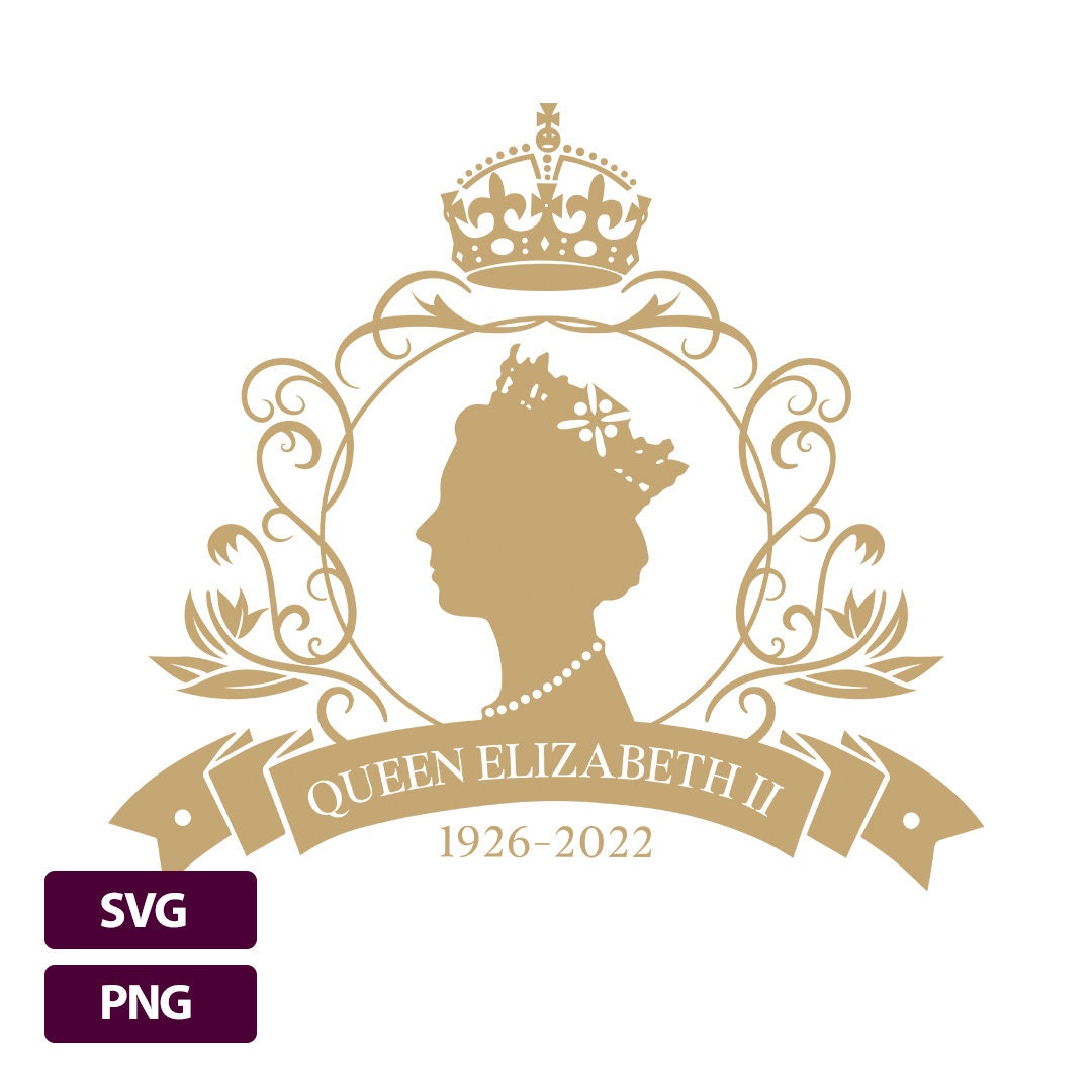 Queen Elizabeth II Emblem 1926-2022 SVG Design / Remembrance - Etsy UK