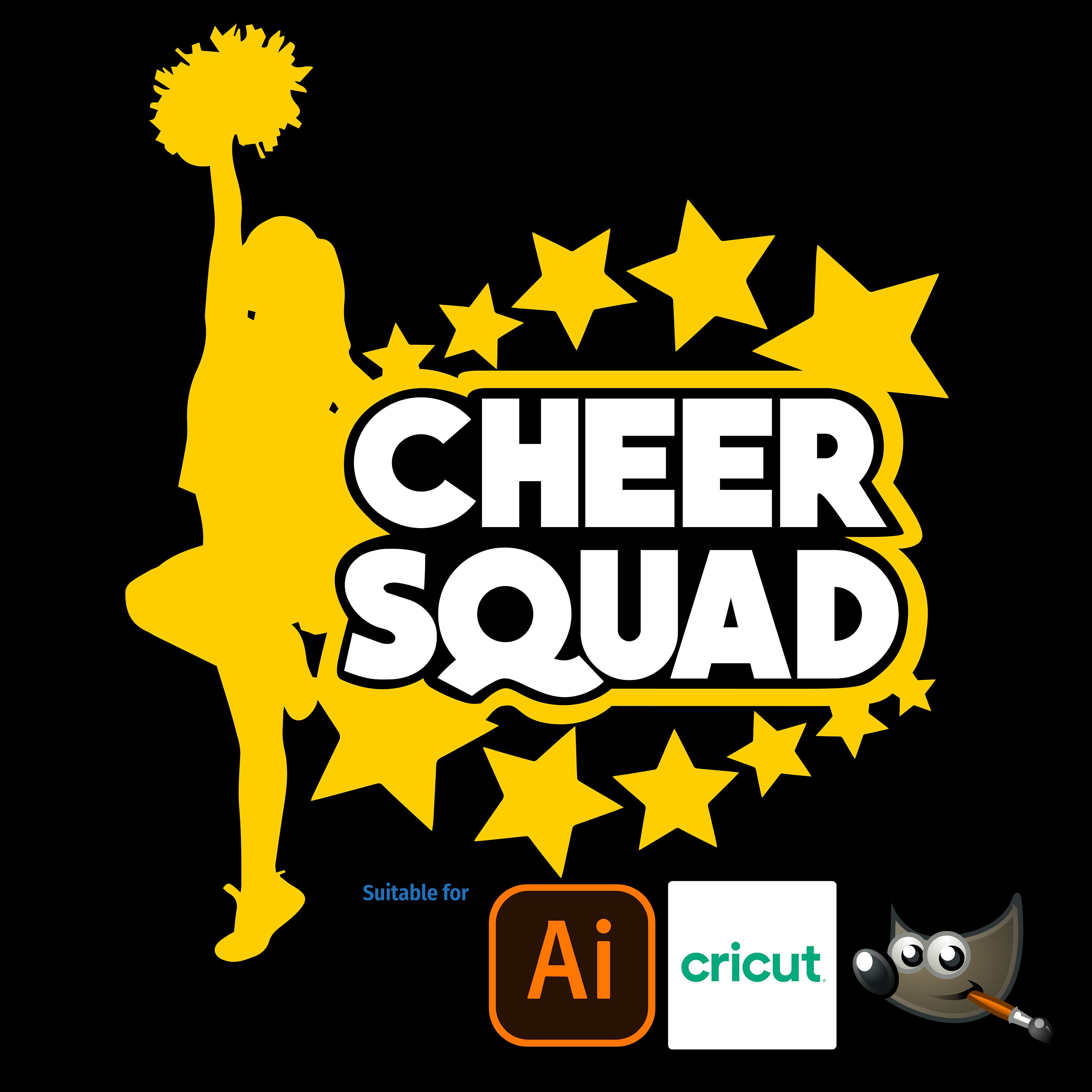 Cheer Squad SVG, Cheerleader SVG, Cheerleading, Cheer Leader SVG ...