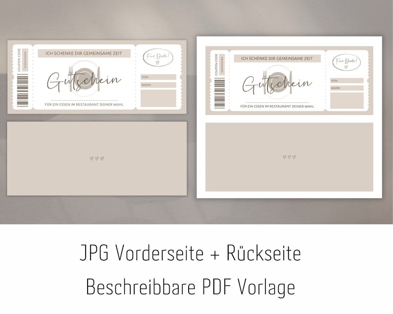 Restaurant Voucher | Editable Template | Printable | Printable Voucher ...