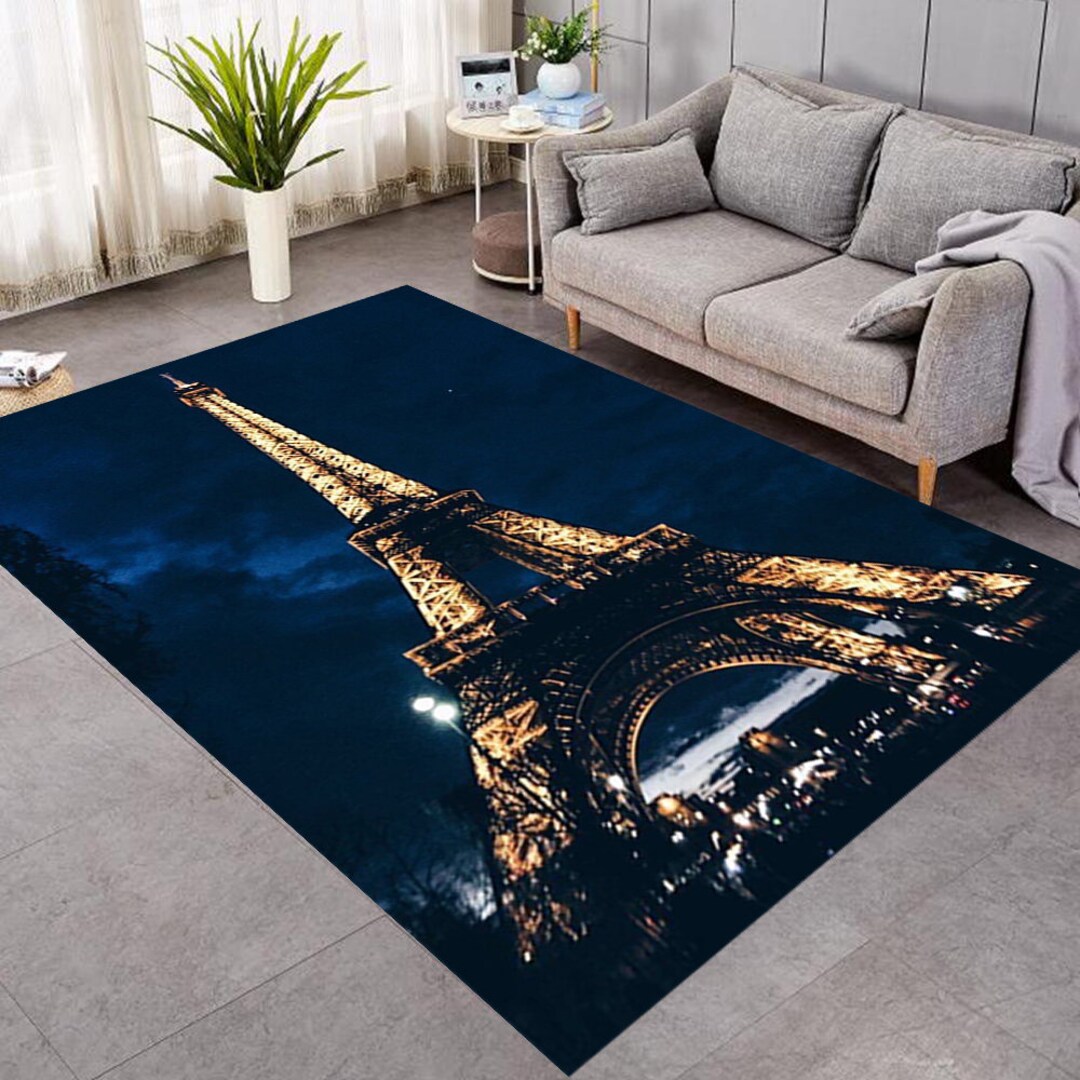Eiffel Rug,eiffel Tower Art,parisians Decor,colorful Rug,design Rug ...