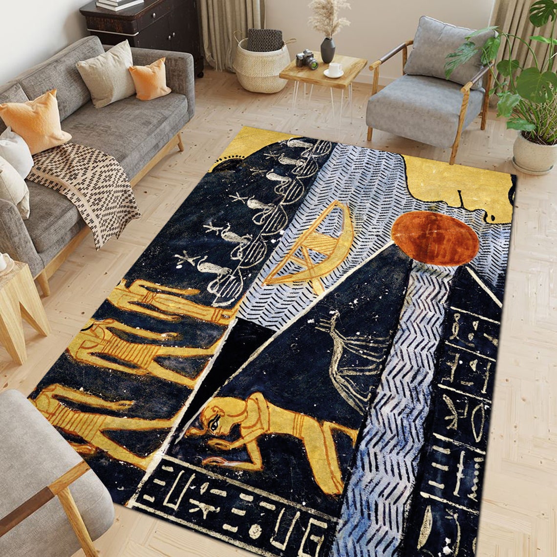 Egyptian Rugancient Egyptian Pattern Rugegyptian - Etsy