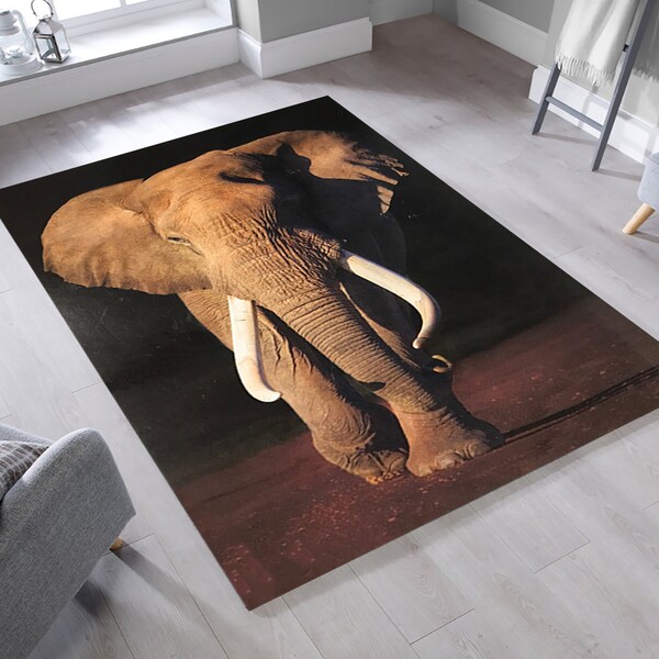Elephant Rug - Etsy