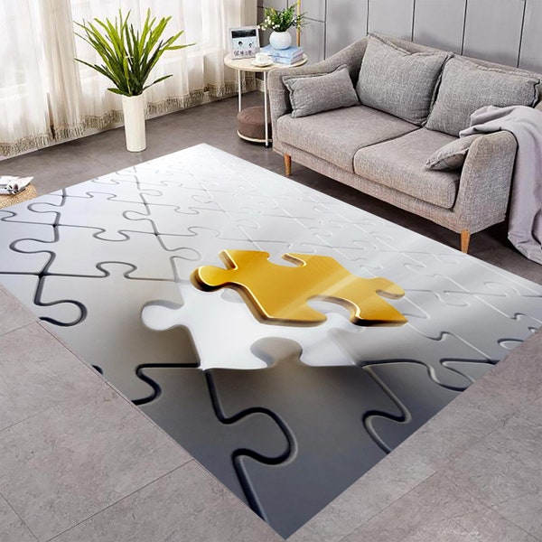 Puzzle Rug - Etsy