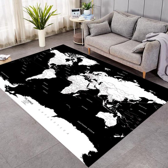 World Map Rugmap Ruggeography Themed custom Ruggift for - Etsy